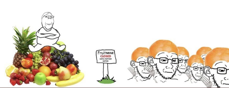 “Oh great, it’s Fruitjak. I hate that guy.” “Hehe, I’m the fruitiest of ...