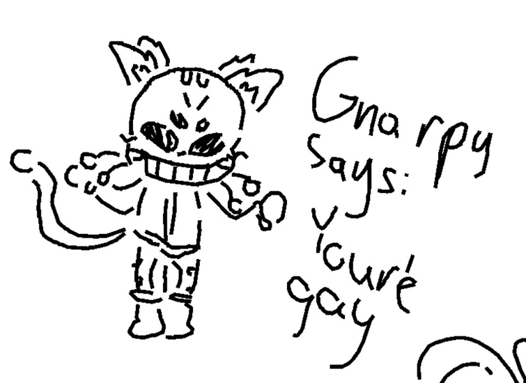 angry gnarp gnarp cat | Fandom