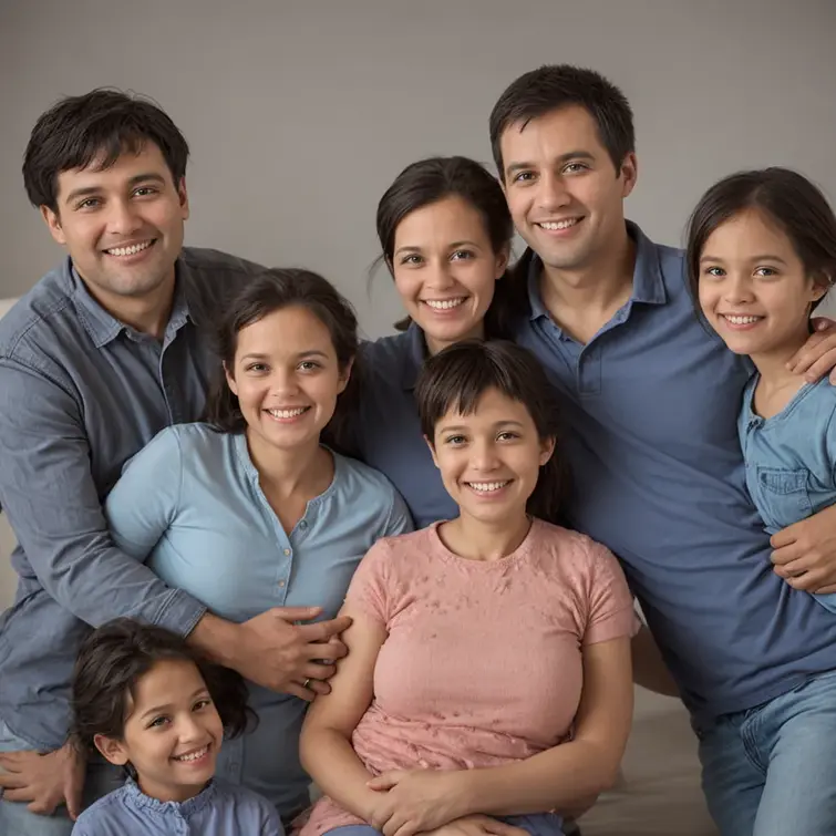 Give me your entity and I will make it an image of a beautiful family ...