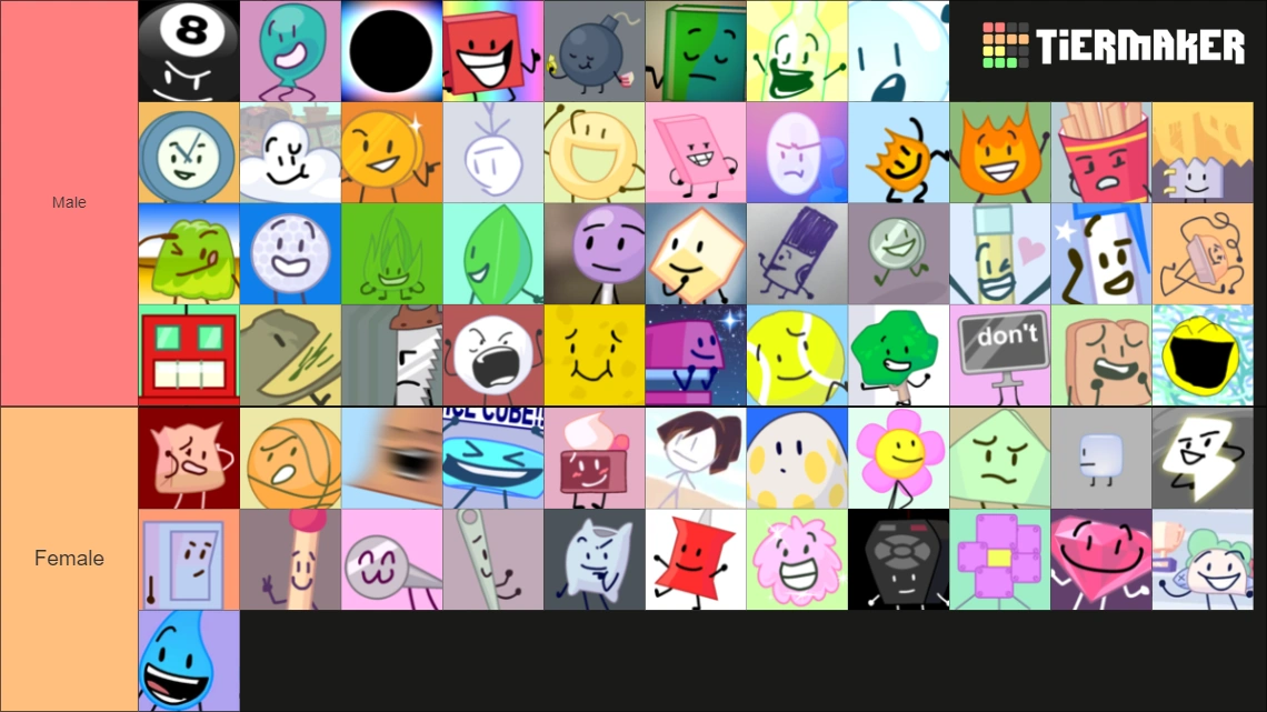 What I thought everyone's gender was in BFB on my first watch | Fandom
