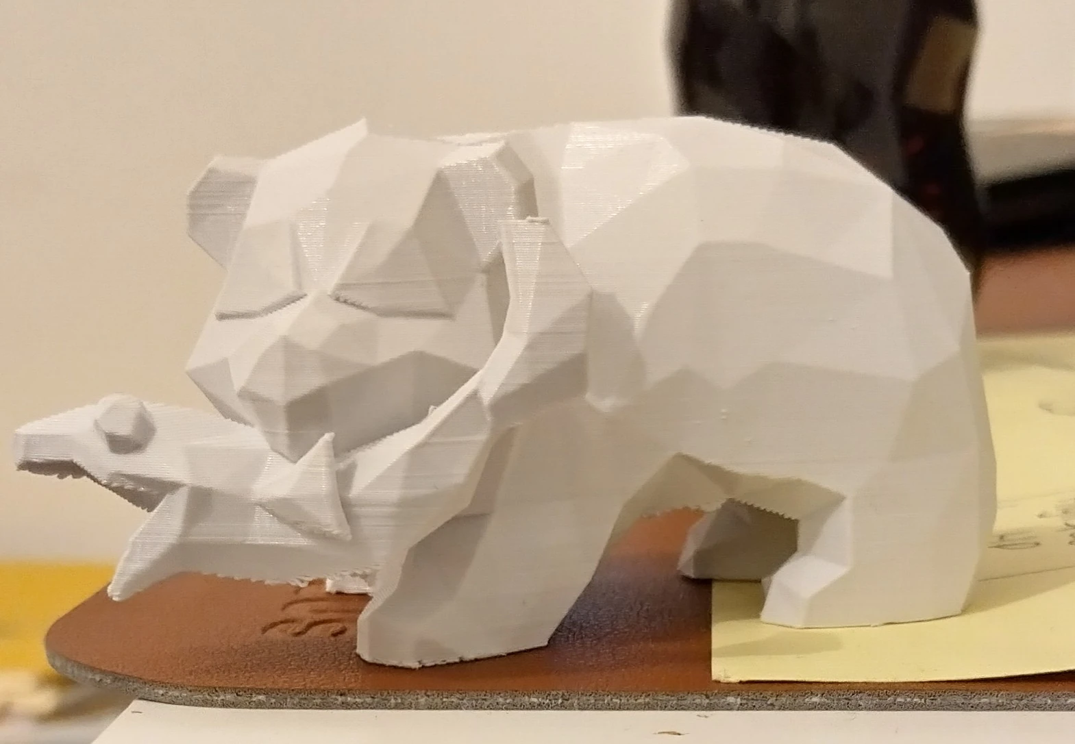 Look at this 3D Printed Mr Grizz statue my friend printed for me ...