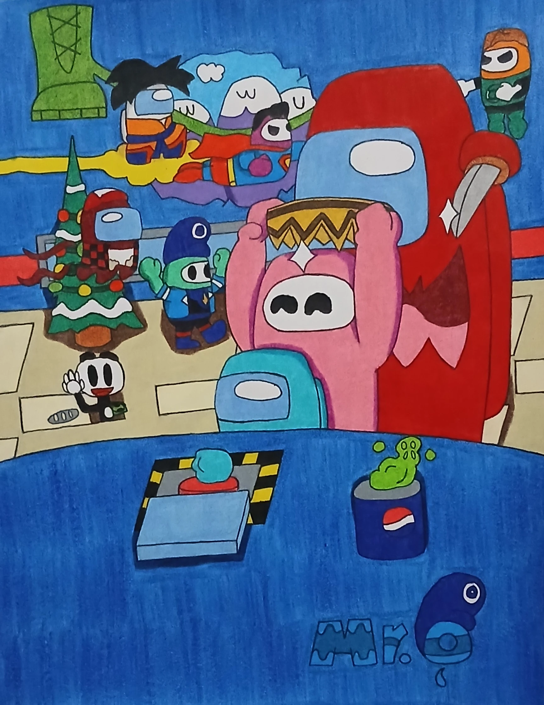 Among Us vs Fall Guys Fan Art by Mr.O! Plus New Power-Up! | Fandom