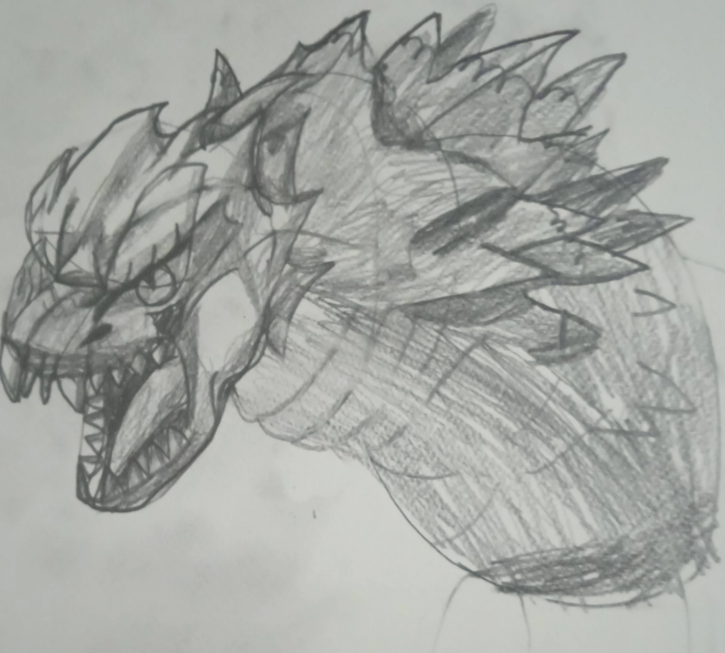 My sketch of Godzilla | Fandom