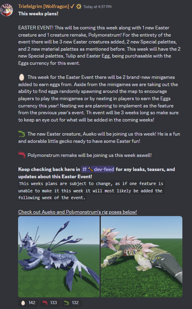 Dev Feed Leak Logs | Weekly Plans! | Fandom