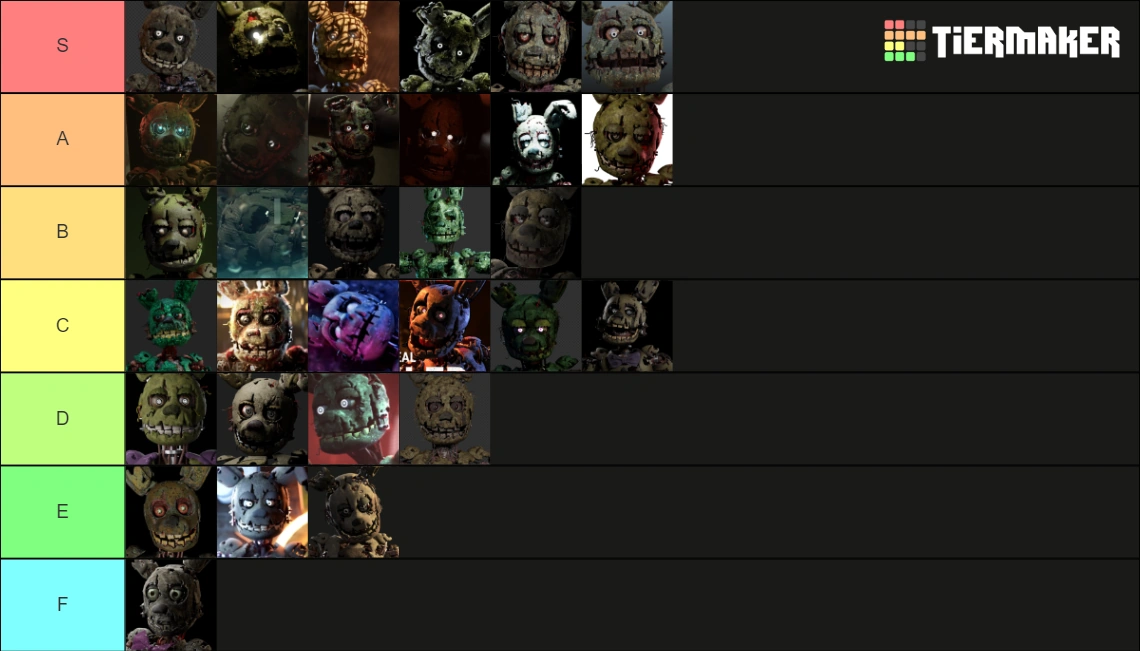 Fnaf Springtrap Retexture Tierlist | Fandom