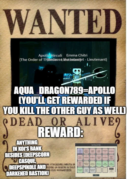 Attention all Deepwoken Players! (Bounty Completed) | Fandom