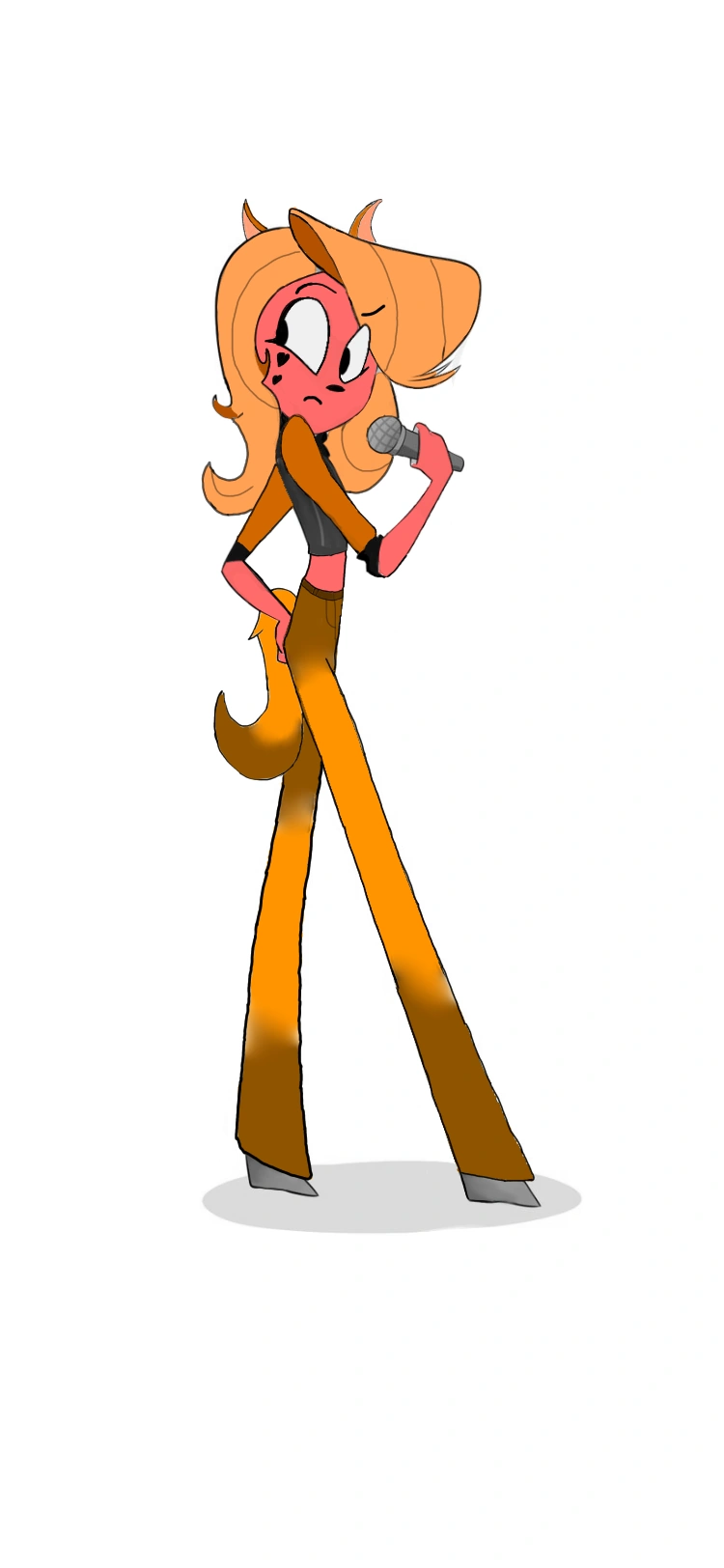 Another oc? This oc is a furry as you can see and is a popstar with a ...