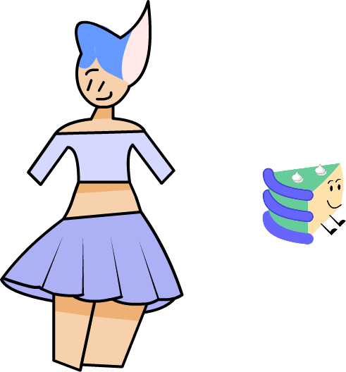 ok guys i humanized blue cake | Fandom