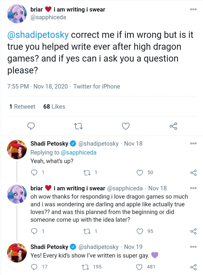 Hey, may we add Apple White and Darling Charming from Ever After High ...