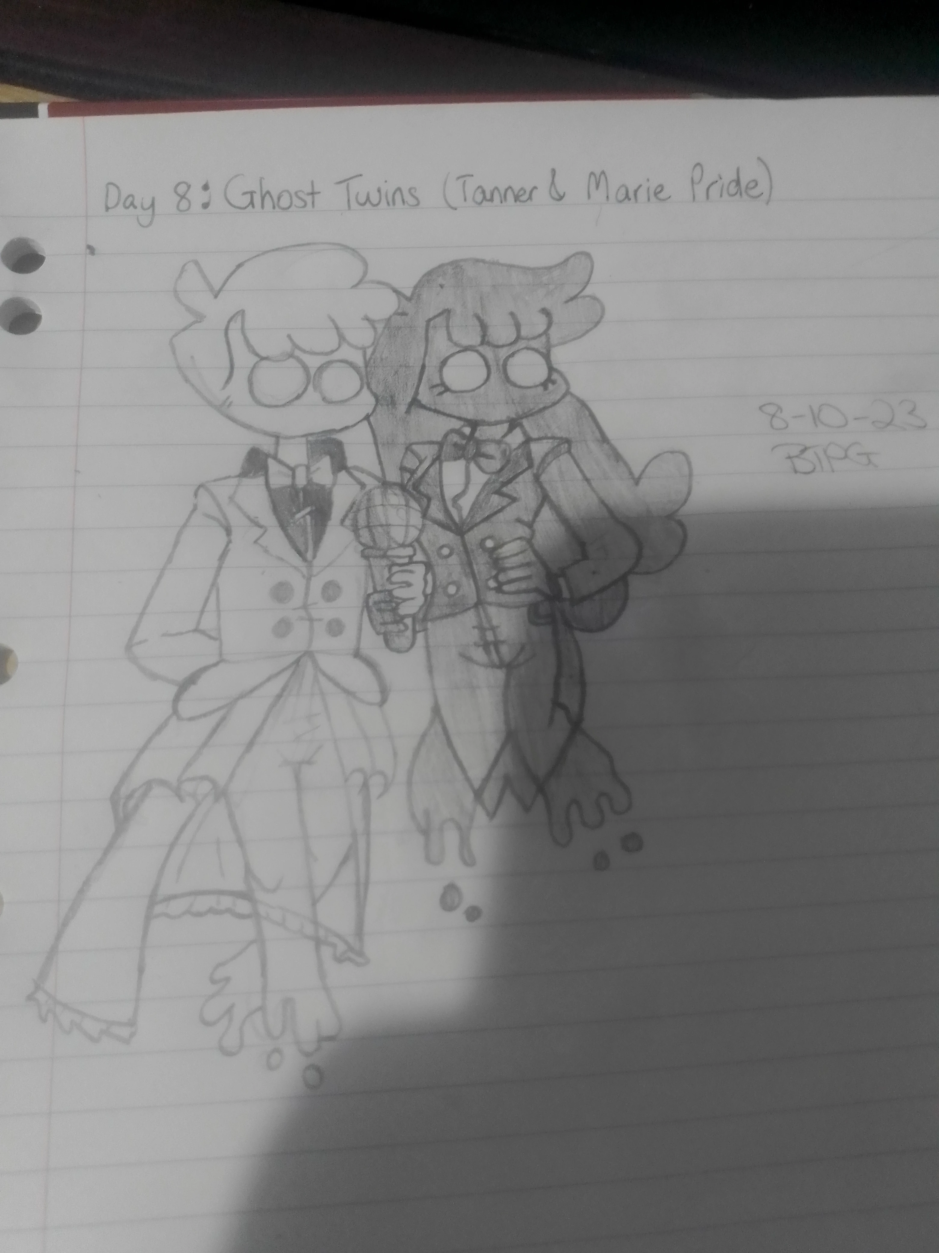 Spooky Month Drawing #8: Ghost Twins | Fandom