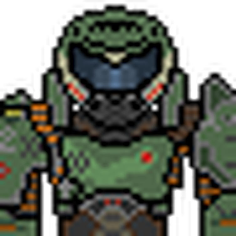 Doom slayer (2016) Pixel art retake | Fandom