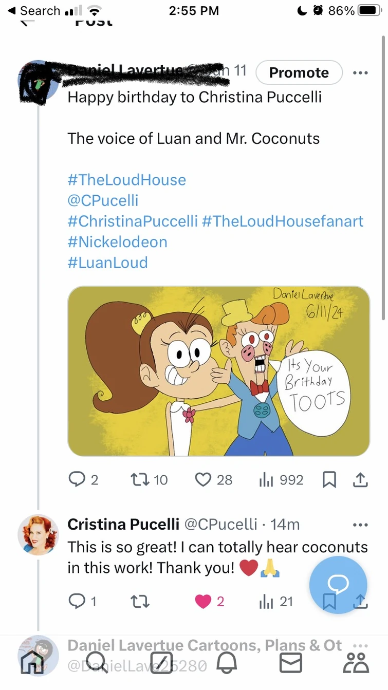 Guys, Luan Loud saw my Loud House drawings I made for her Birthday | Fandom