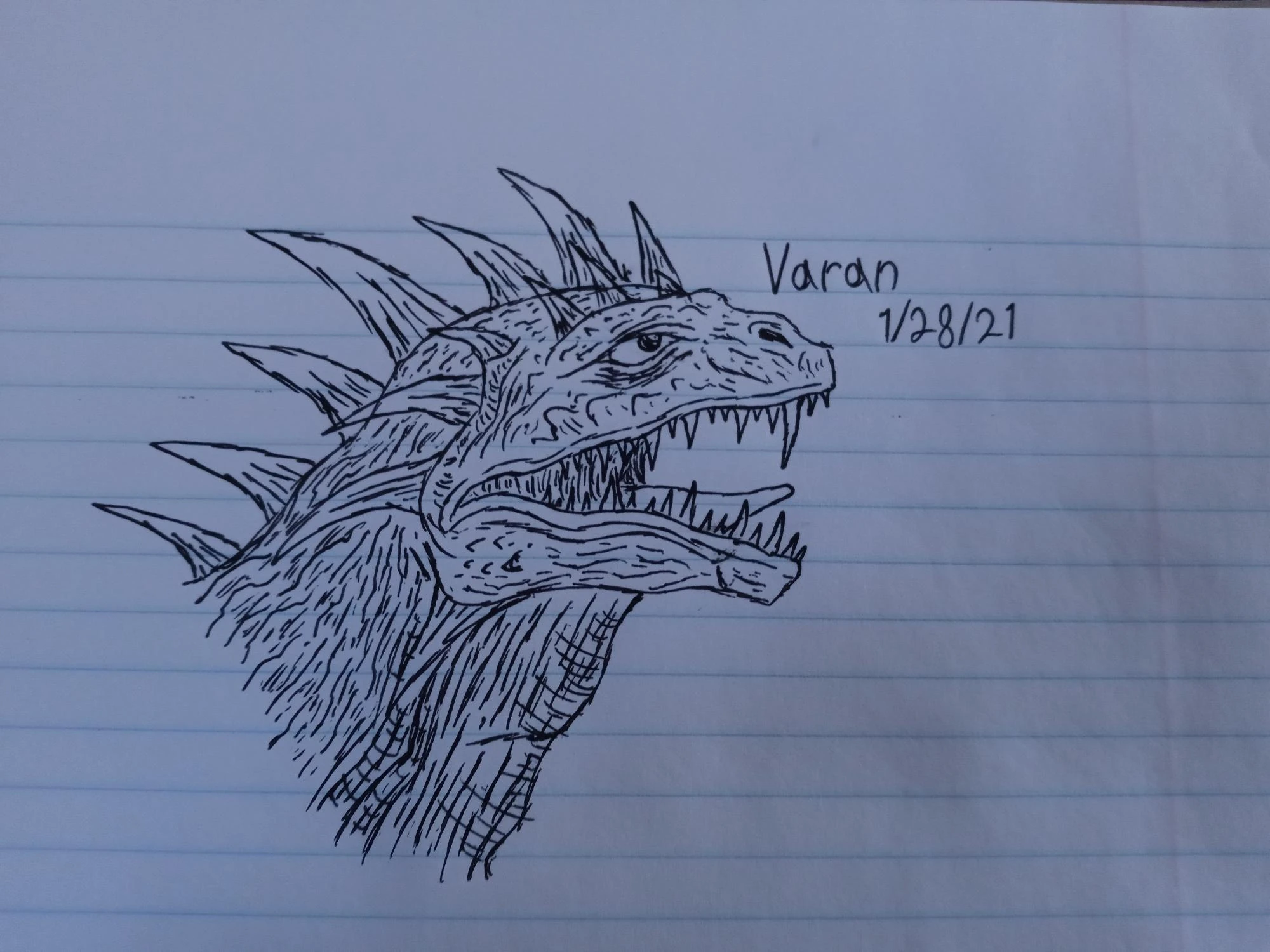 Varan and Rodan Doodles | Fandom