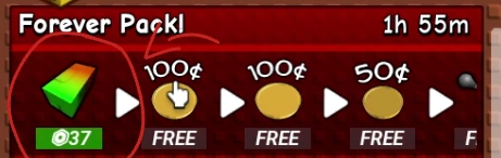 what is this inside of the forever pack | Fandom