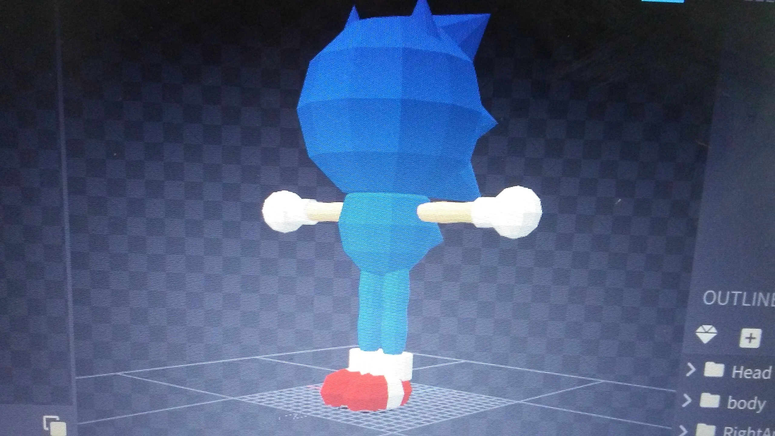 3D Low Poly-ish Sonic model W.I.P 2 | Fandom