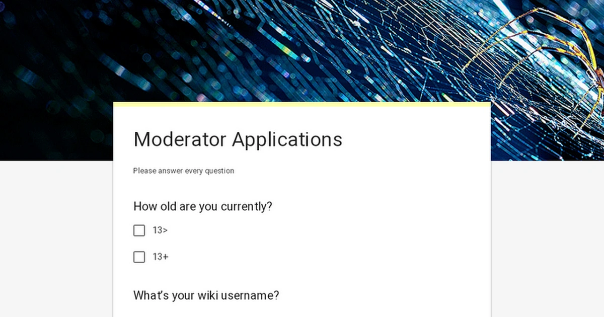 Moderator Applications | Fandom