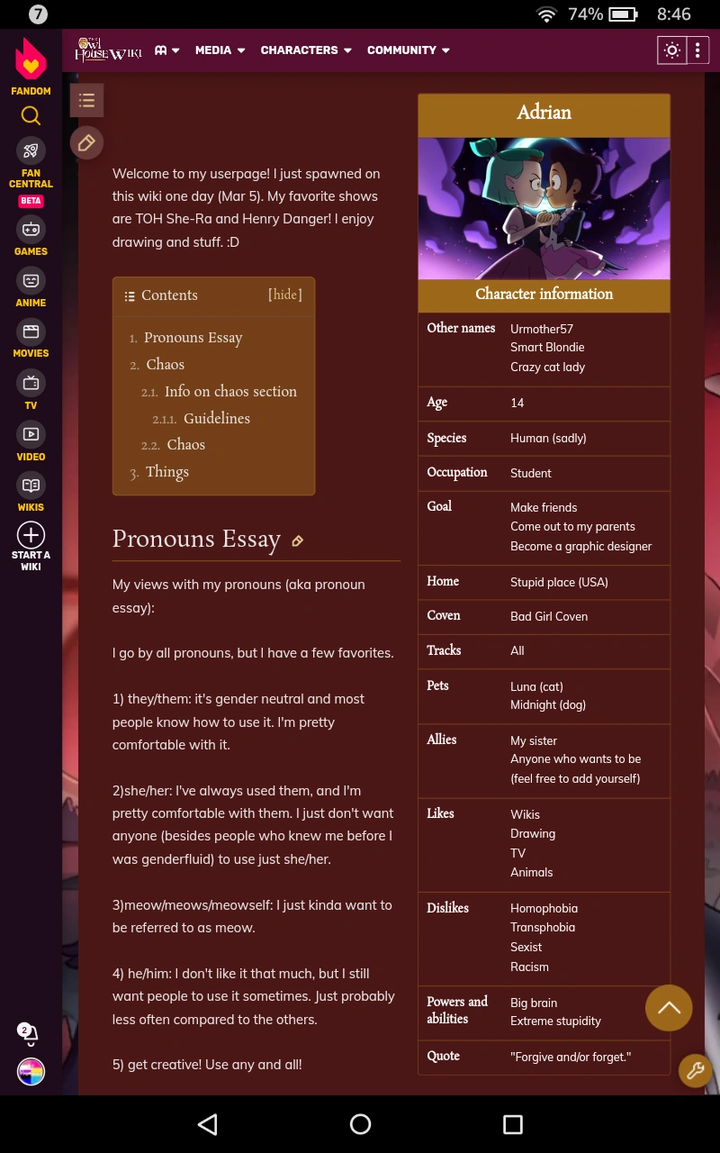 My user page | Fandom