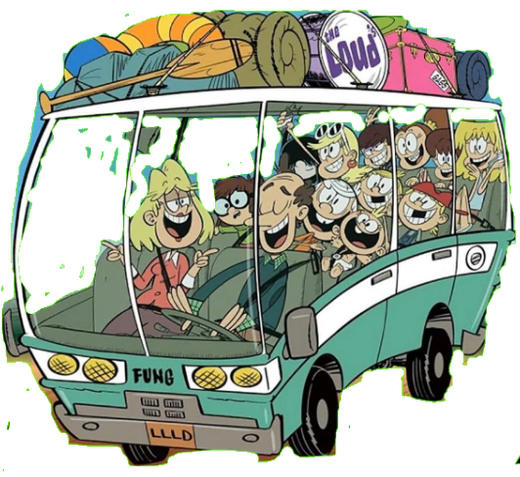Here is a render of the Loud family in the Vanzilla. | Fandom