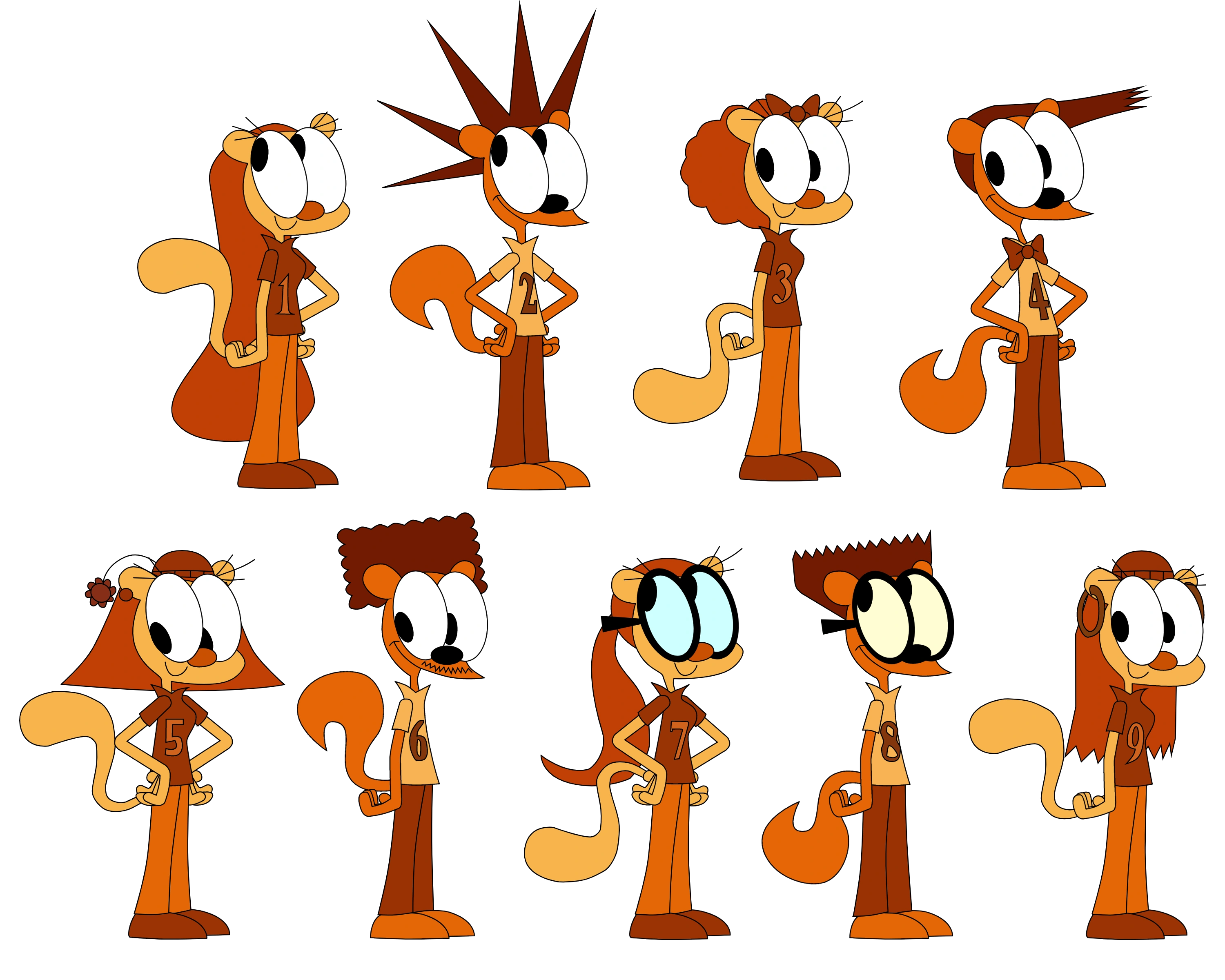 Weasel Nonuplets' 320 Freleng Avenue Designs. | Fandom