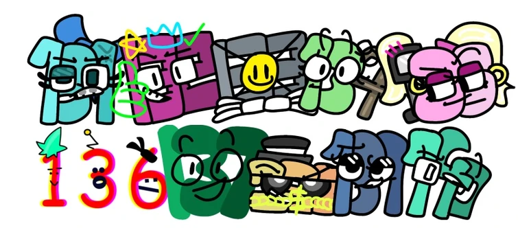 Number Lore 131-140 but I drew them with a regular brush | Fandom