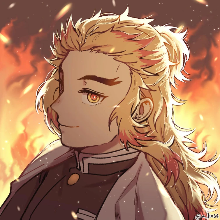 Kyojuro Rengoku fanarts because I can't get my obsession ended with him ...