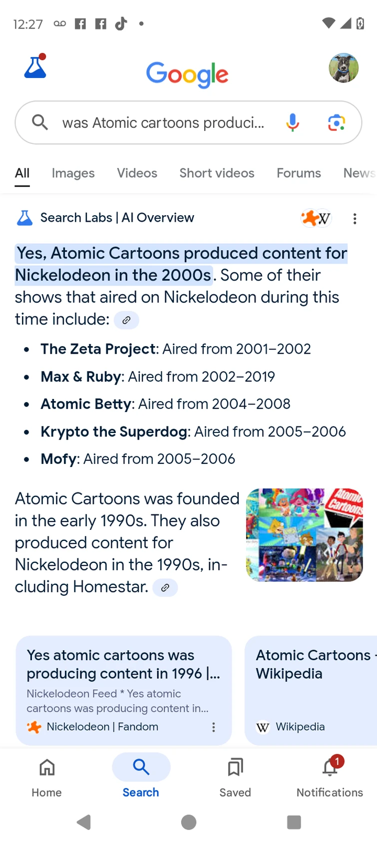 Atomic cartoons producer variety of shows from the 1990s and the 2000s ...