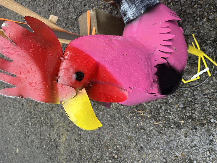 So me and my mom kinda just bought a 4 foot tall metal chicken- | Fandom