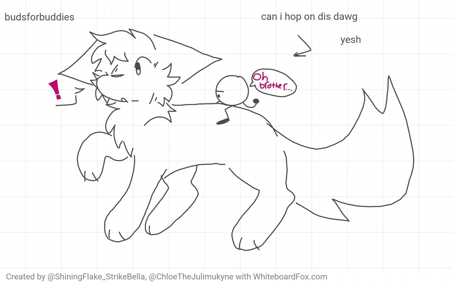 Another doodle I did with Chole (in the other whiteboard) | Fandom