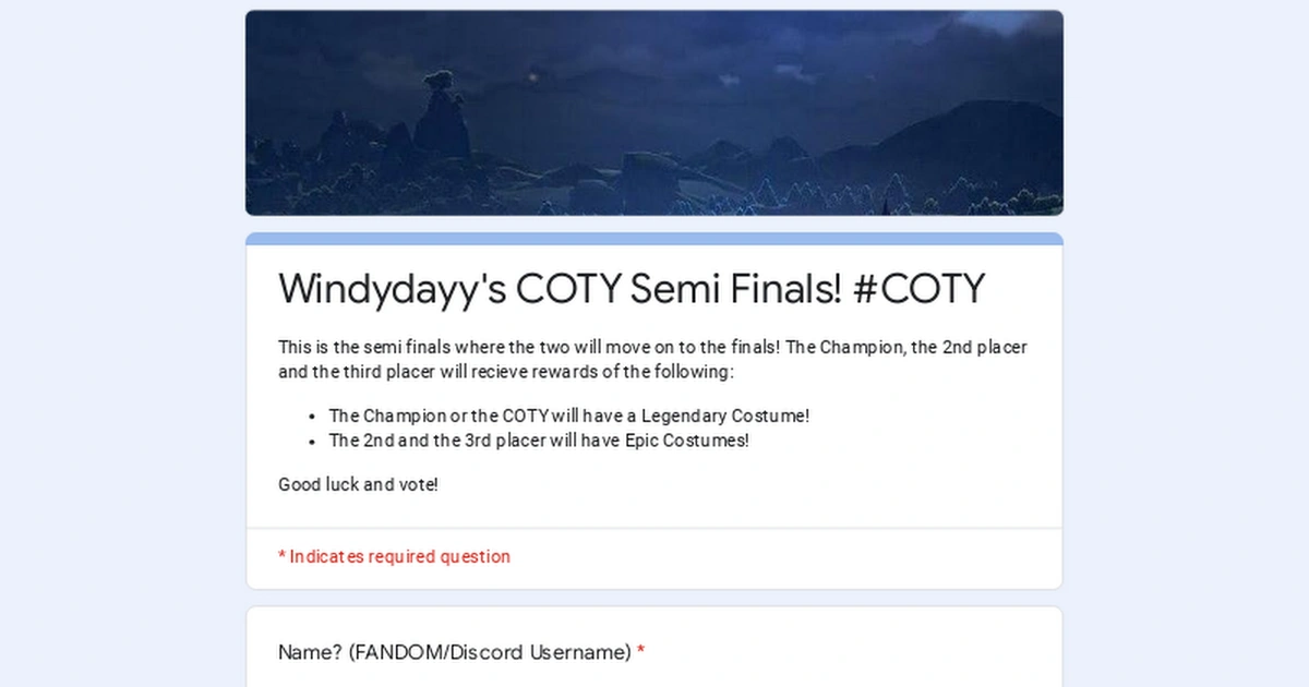 Windydayy's COTY Semi-Finals! | Fandom