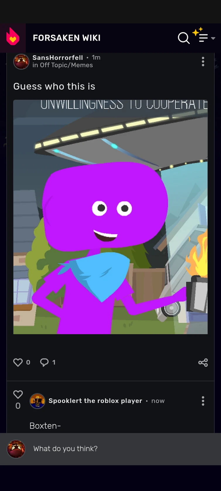 Guys join the Forsaken fandom we’re very normal 🥰 /silly | Fandom