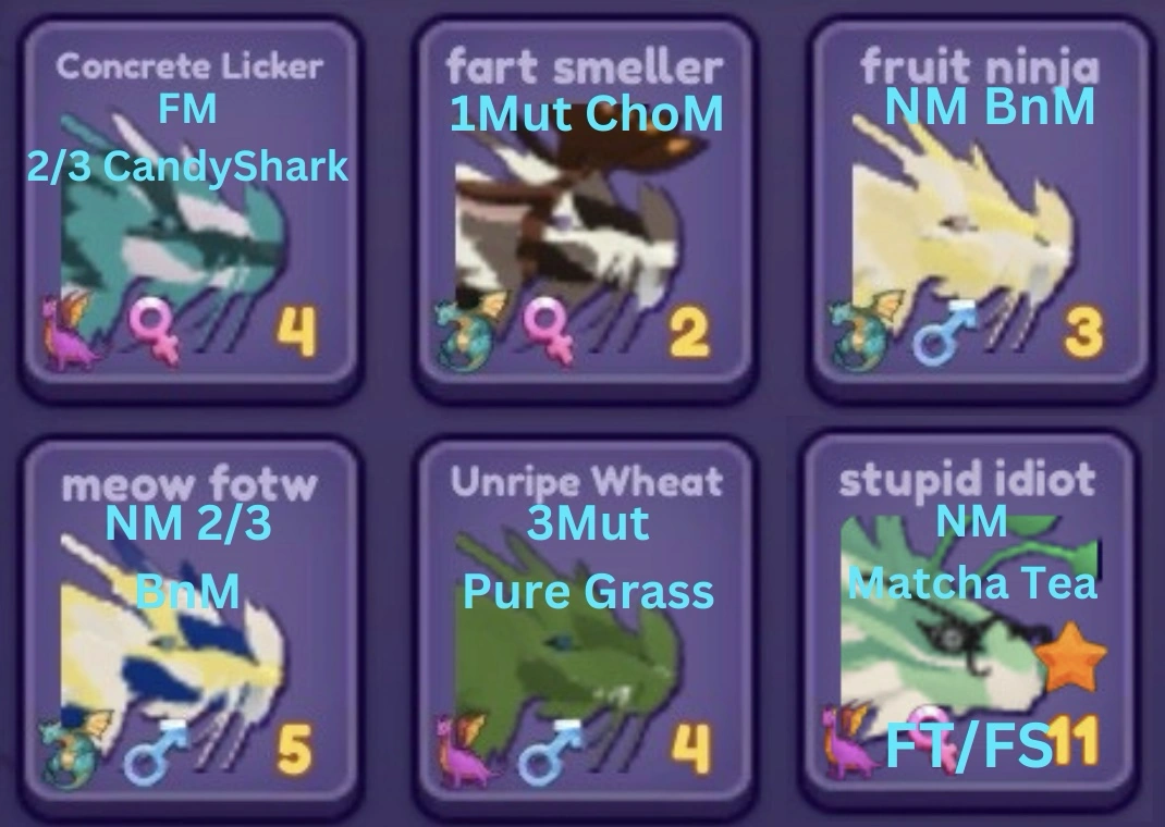 Trading/Swapping Harvs + a Moix | Fandom