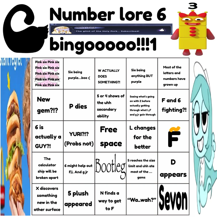 Number lore 6 bingooo (use it once 6 is released) | Fandom