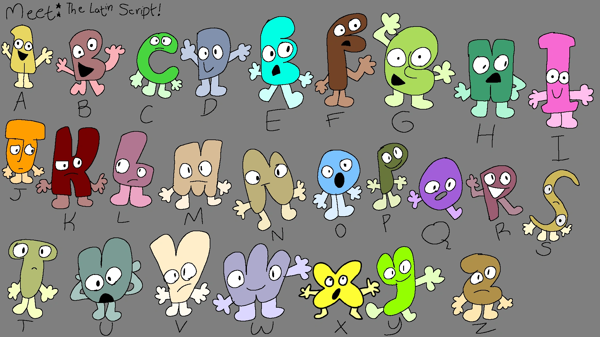 Updated Alphabraliens | Fandom