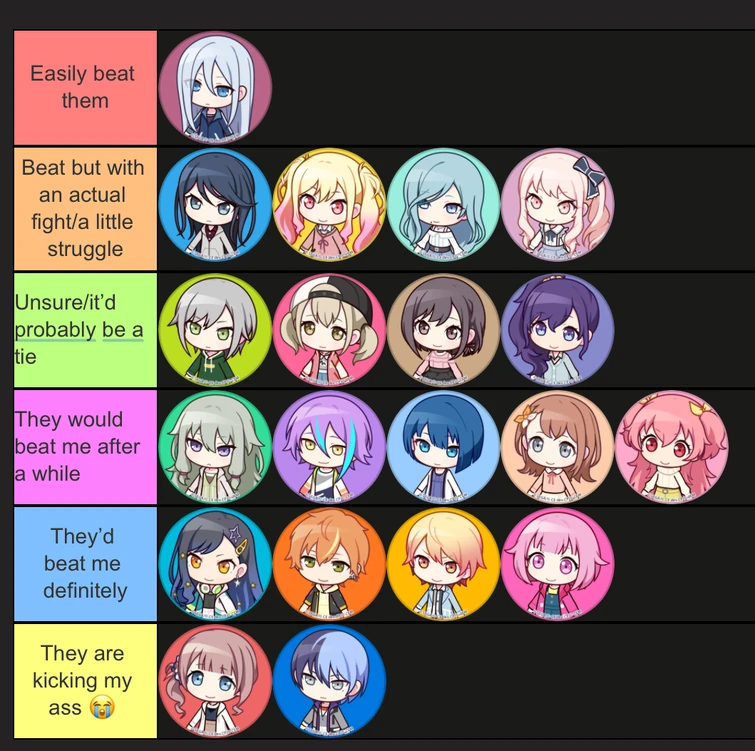 PJSK characters I could beat in a fight | Fandom