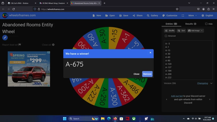 IR RNG Wheel thing | Fandom