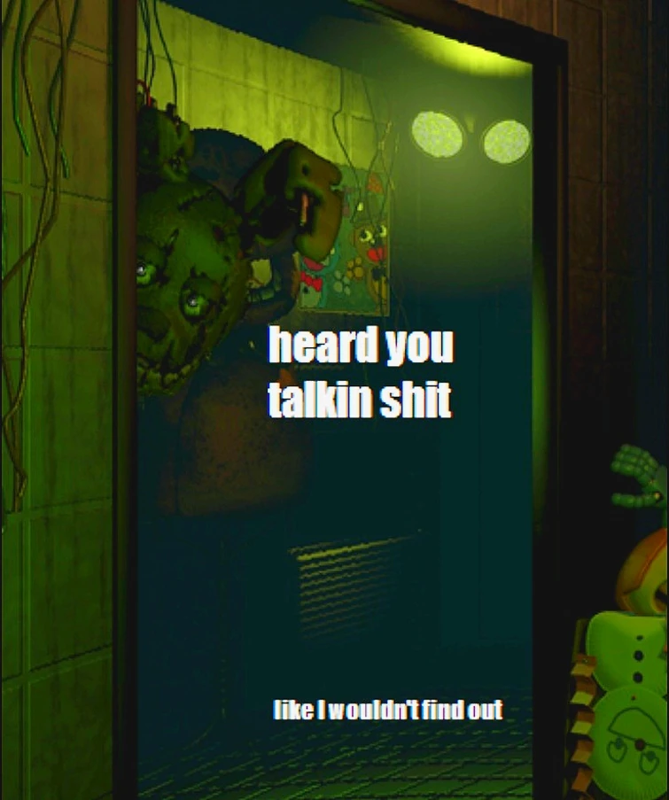 My favorite Springtrap memes and pics. | Fandom