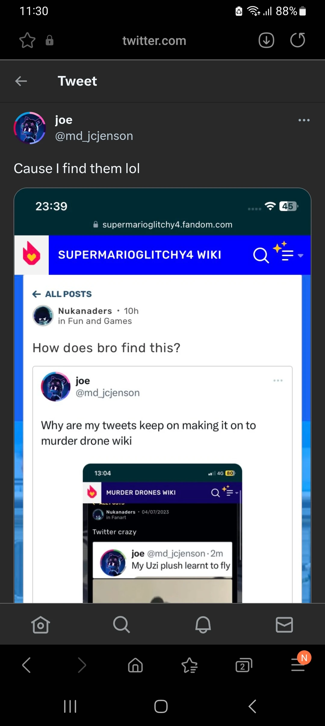 joe your tweets shall be sent here | Fandom