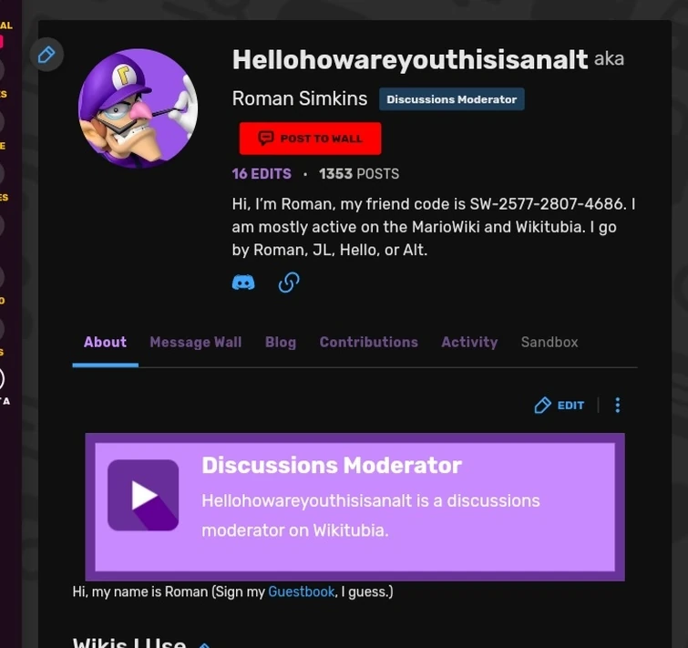 Late to this, | Fandom