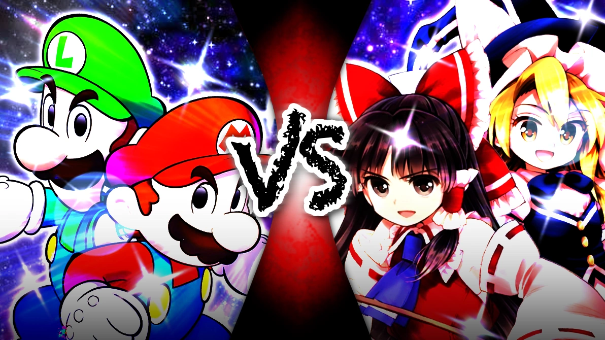 Mario & Luigi VS Reimu & Marisa (Super Mario VS Touhou Project) | Fandom