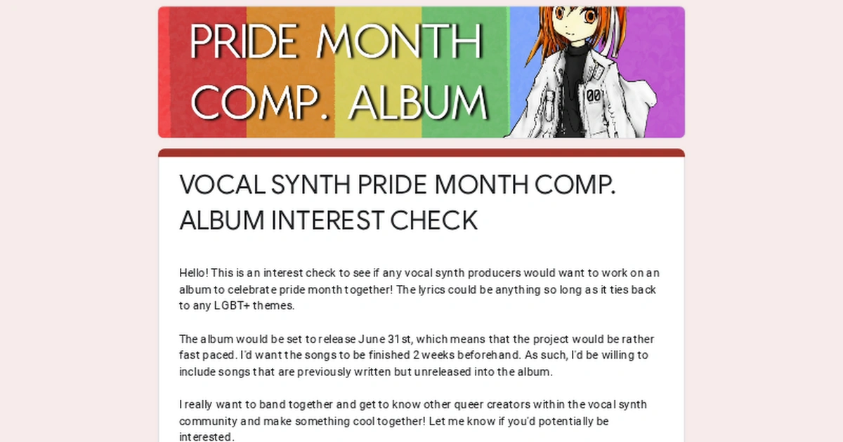 composer pride month project signup | Fandom