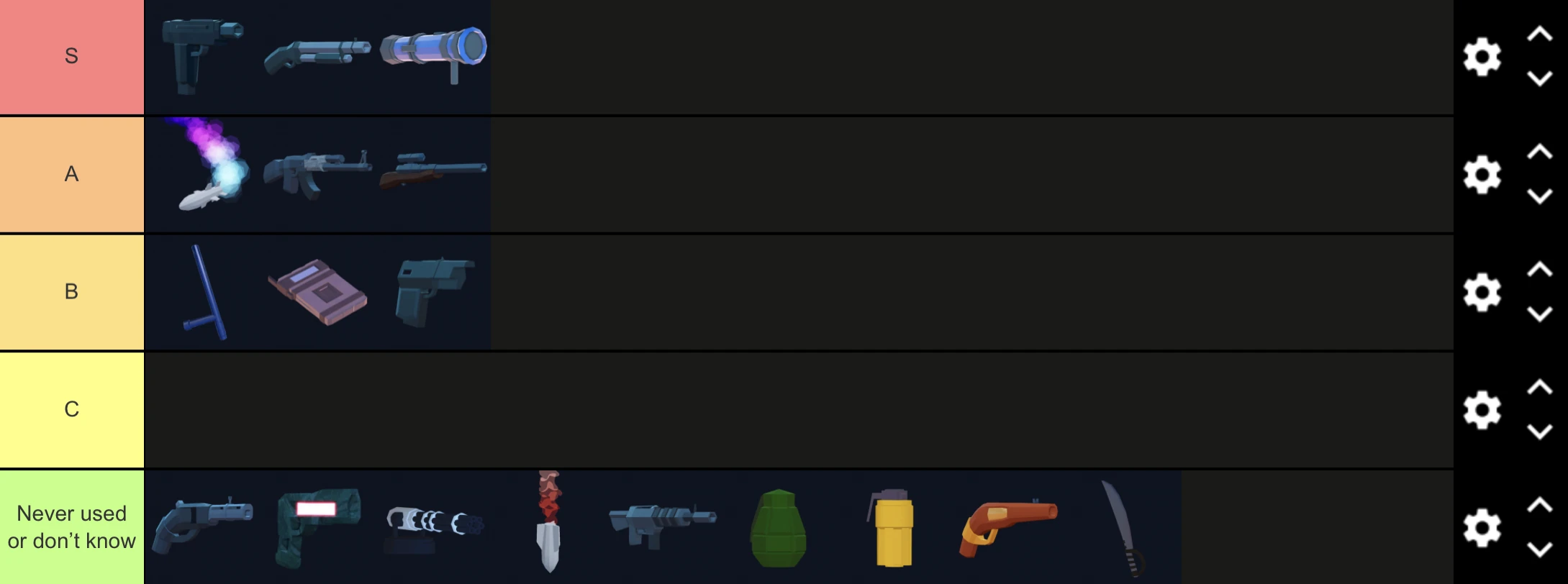 Jailbreak weapons tierlist since lots of people making them | Fandom