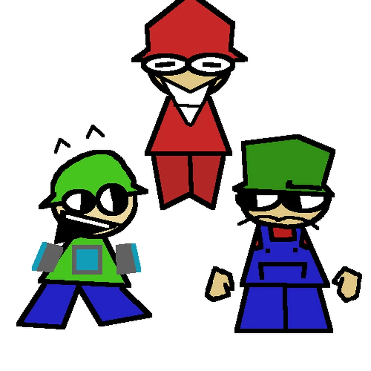 Gonna use a more shapey art style when drawing anything Dave and Bambi ...