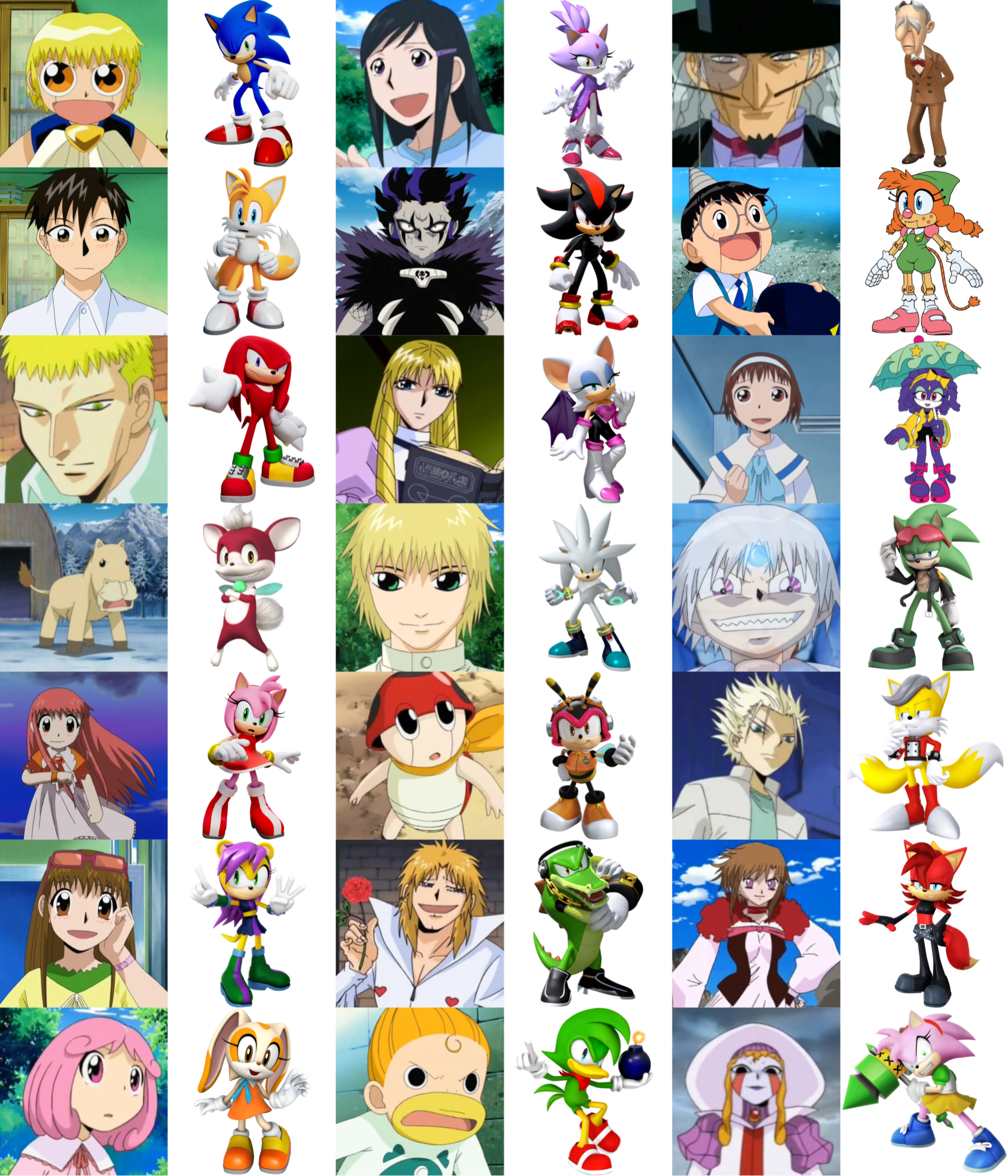 Sonic characters as Zatch Bell! characters | Fandom