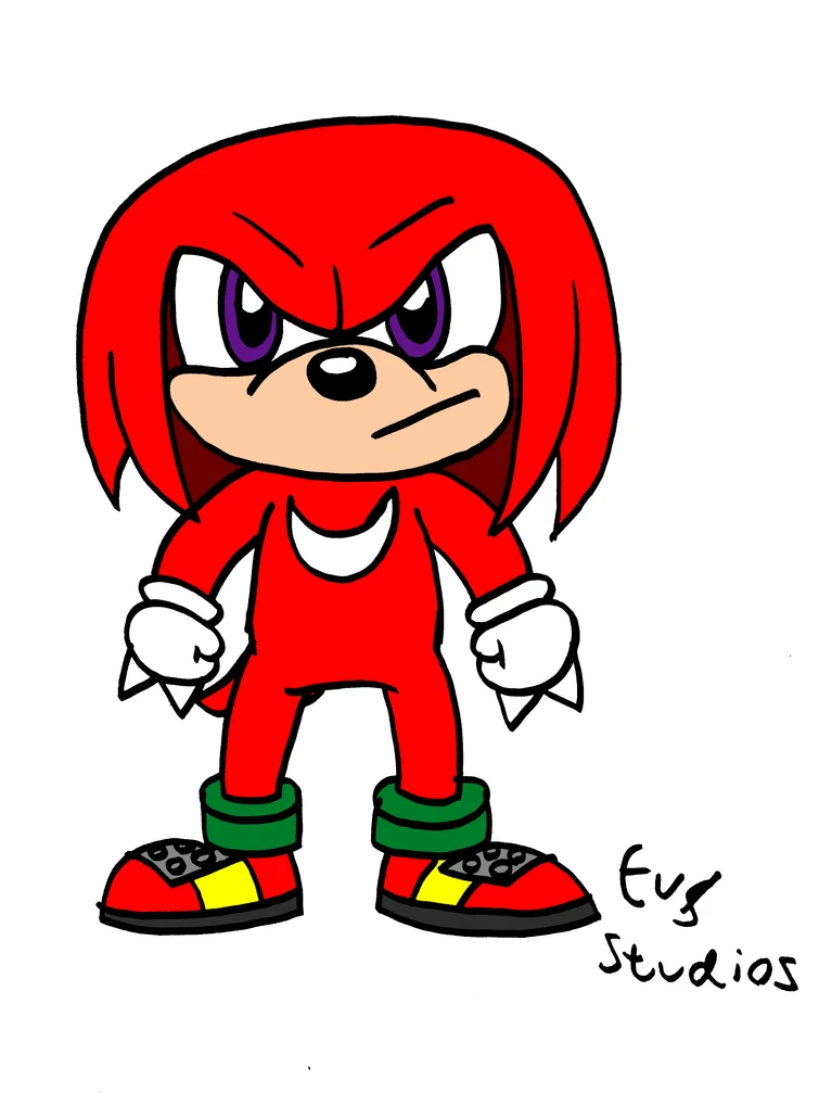 My drawing of Knuckles | Fandom