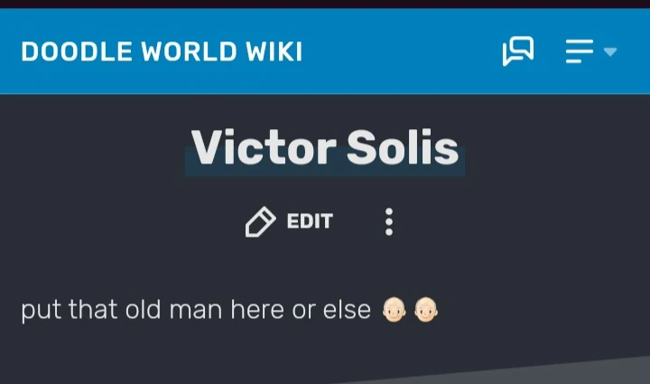 Victor Solis page be wild | Fandom