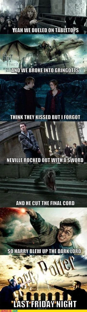 Last Friday Night Harry Potter Meme Fandom
