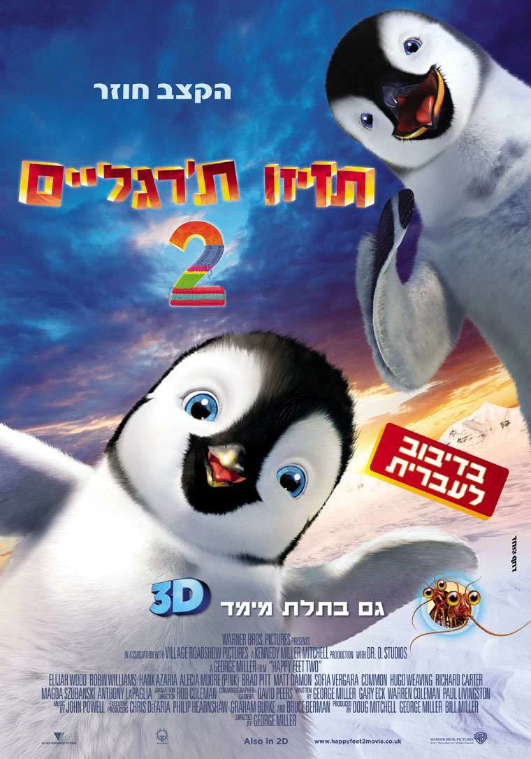 Happy Feet 2 Hebrew Poster | Fandom