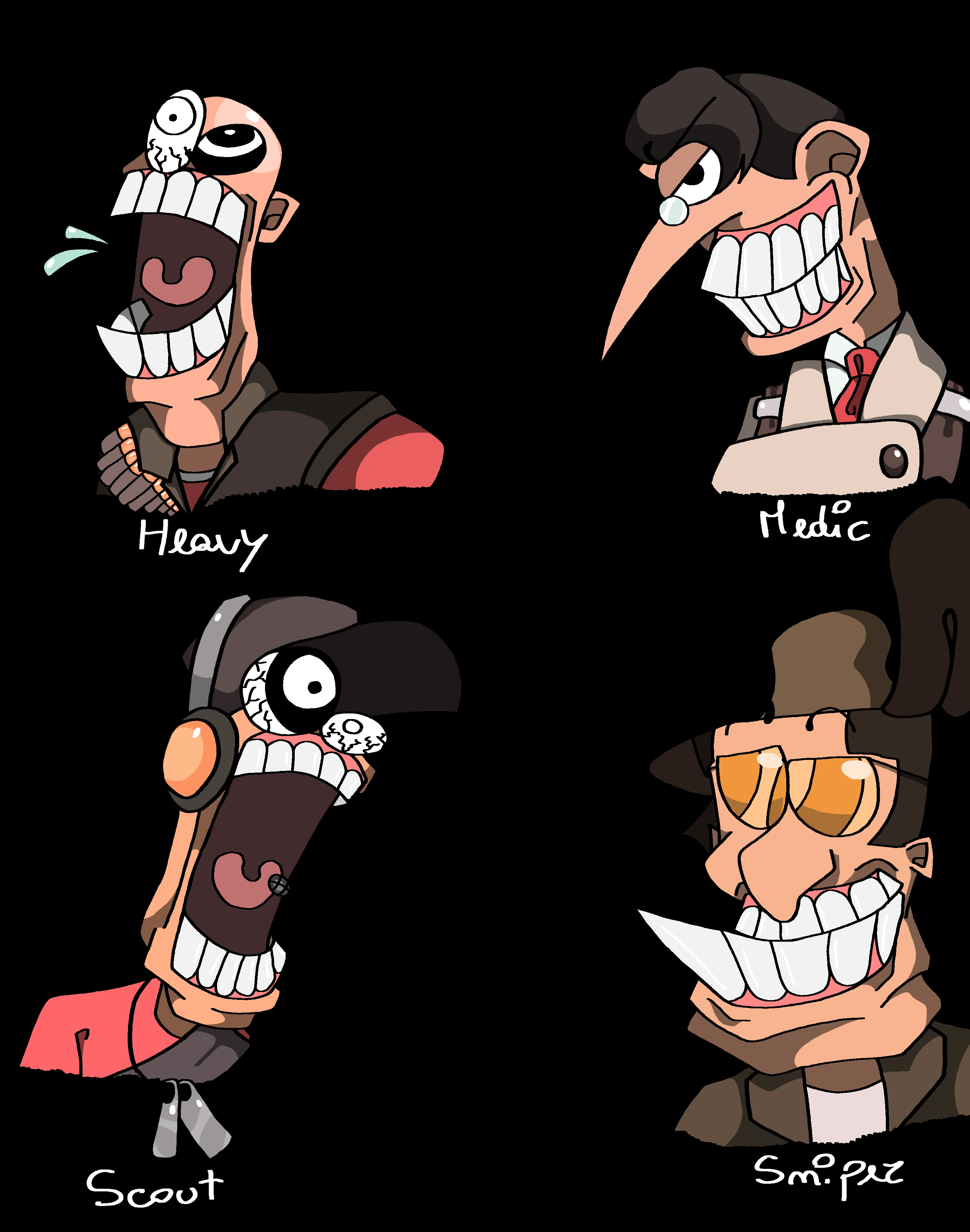 i drew more tf2 mercs | Fandom