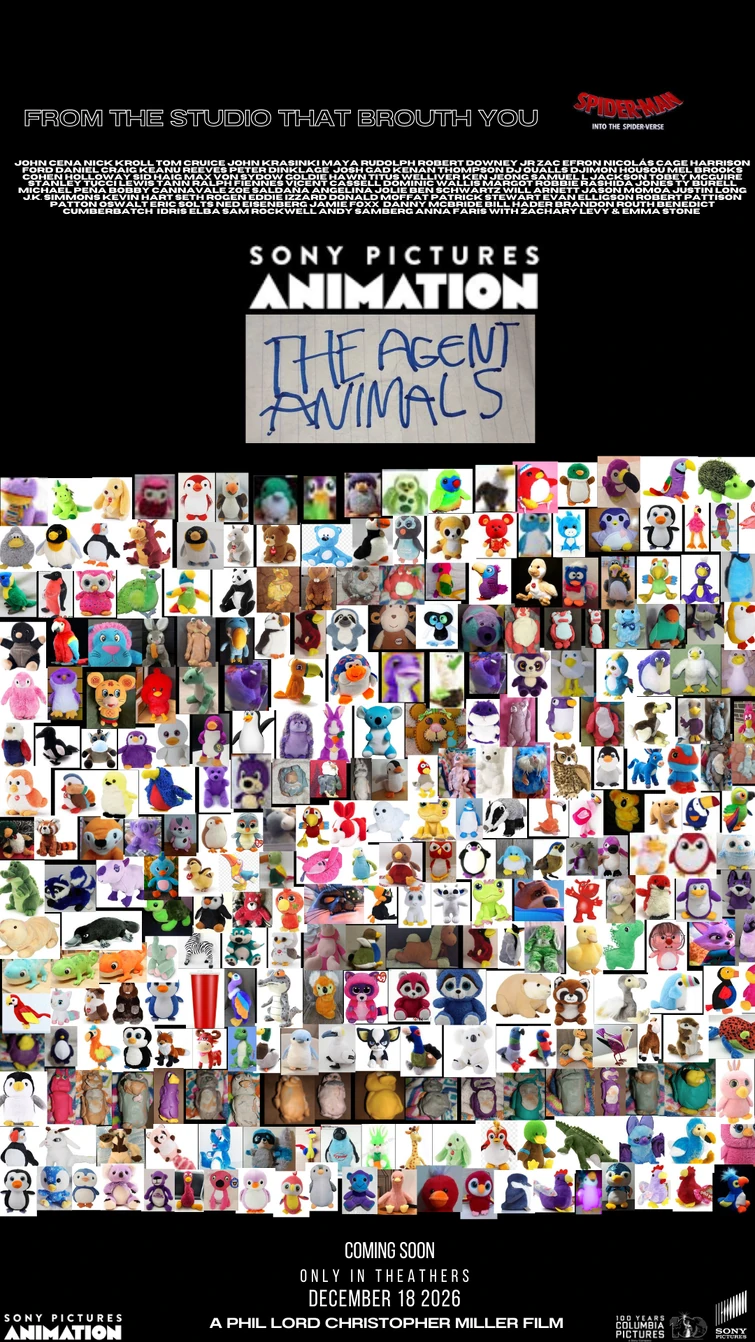 The Agent Animals Movie 2026 Columbia pictures Sony Pictures animation ...