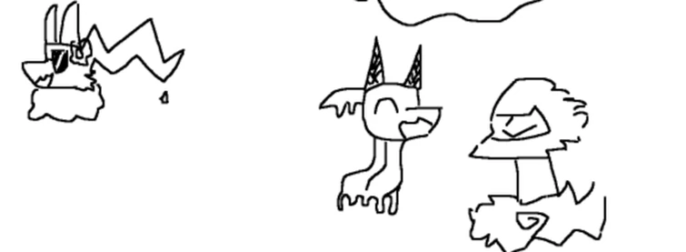 i want to draw my team in doodle world dying but i do not know what ...